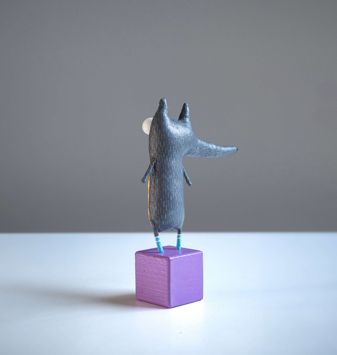 Matthew the wolf , Collectible Handcrafted interior toy, Gift by Marli ...