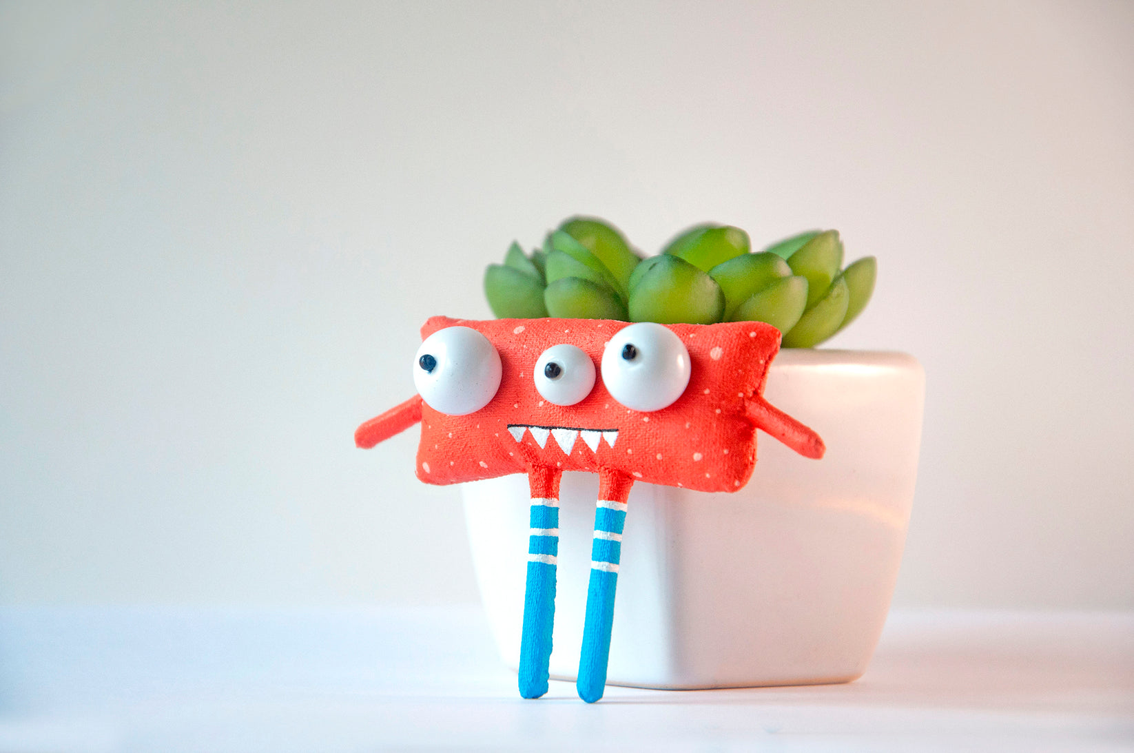 Handmade Little Monster Bob, Brooch | Marlitoyart – Marlitoys