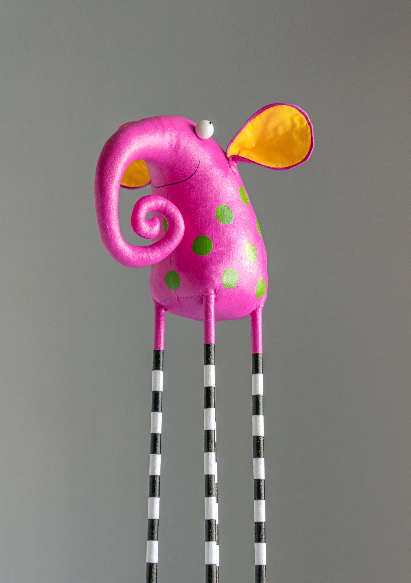 Handmade Big Pink Elephant, Interior Sculpture, Home Decoration | Marl ...