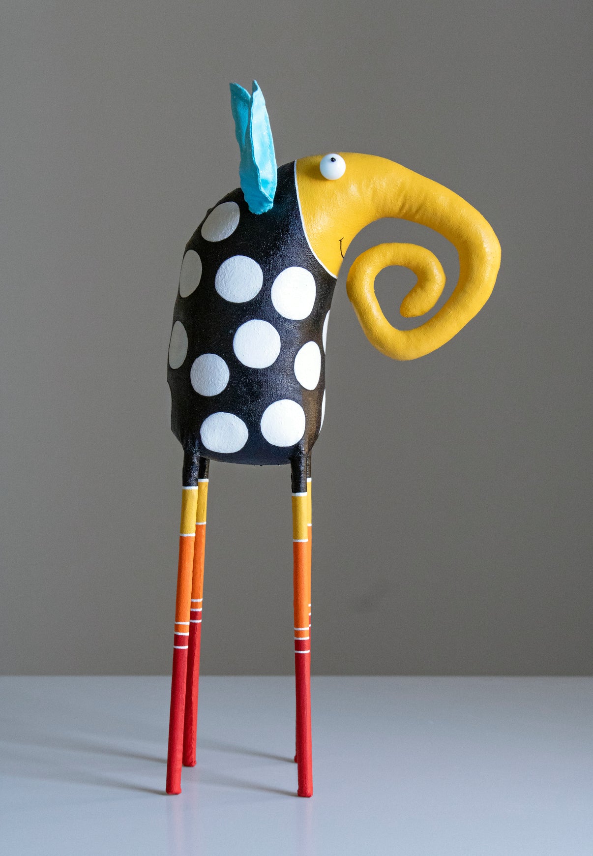 Handmade Yellow Elephant Interior Sculpture - Art for Home | Marlitoya ...